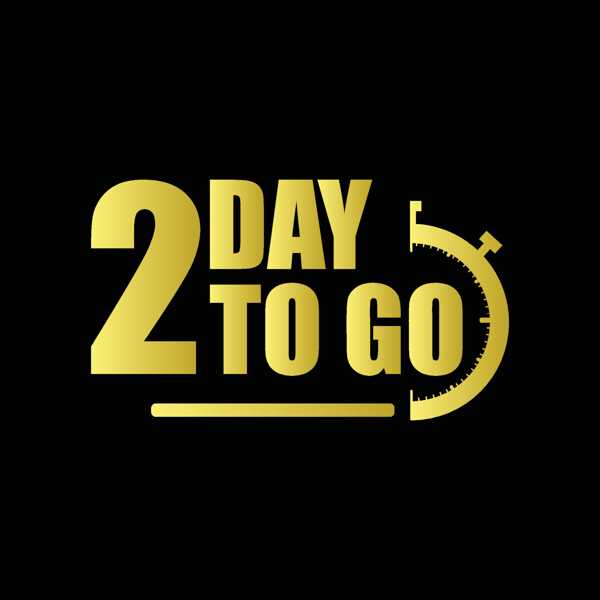 2 days to go Gradient button. Vector stock illustration 12699888 Vector Art at Vecteezy
