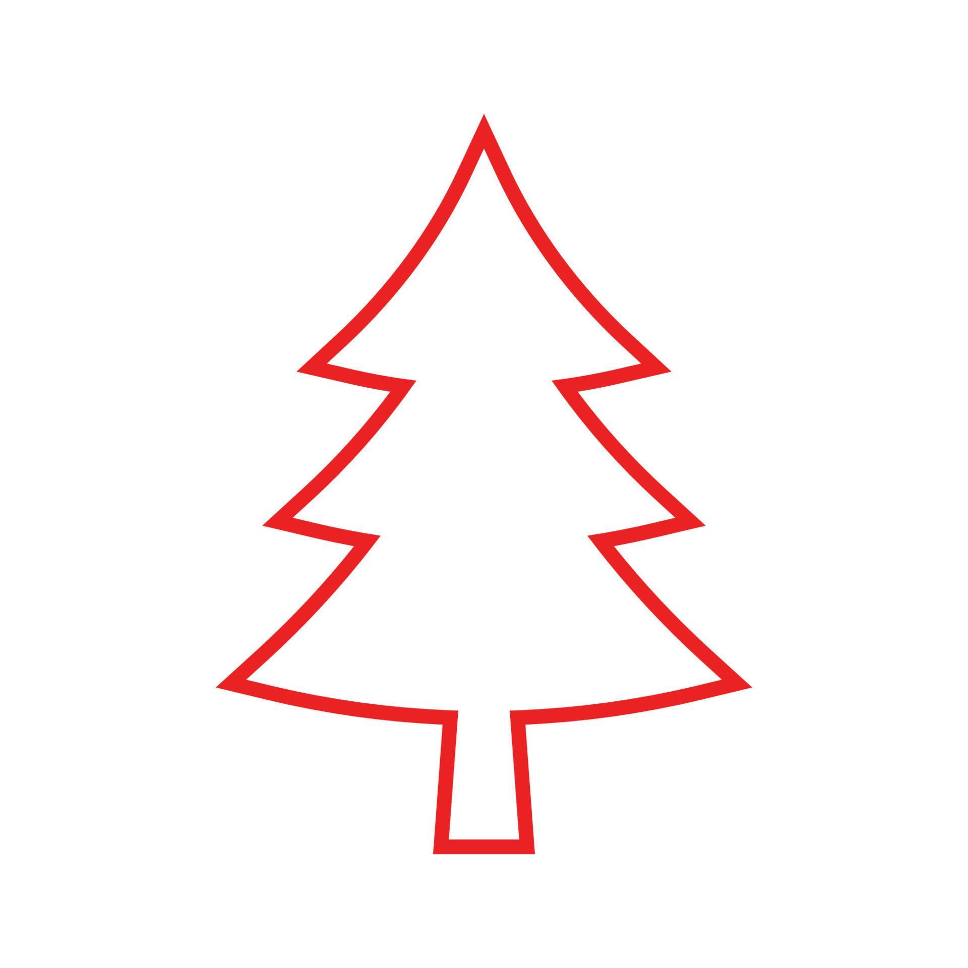 Pine tree illustration vector flat design template 12702269 Vector Art ...