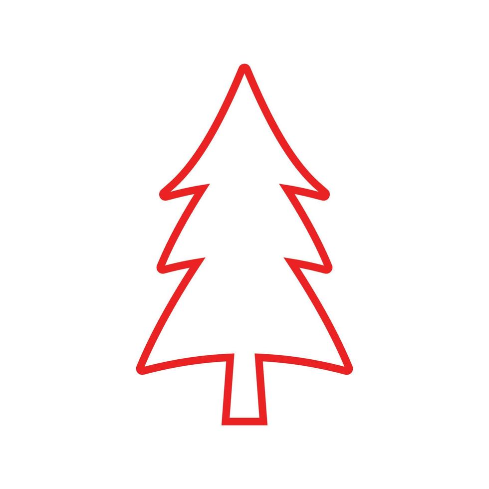 Pine tree illustration vector flat design template 12702279 Vector Art ...