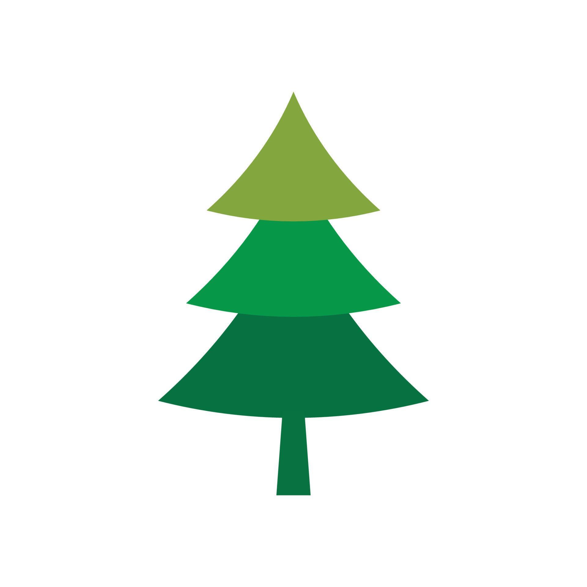 Pine tree illustration vector flat design template 12702309 Vector Art ...