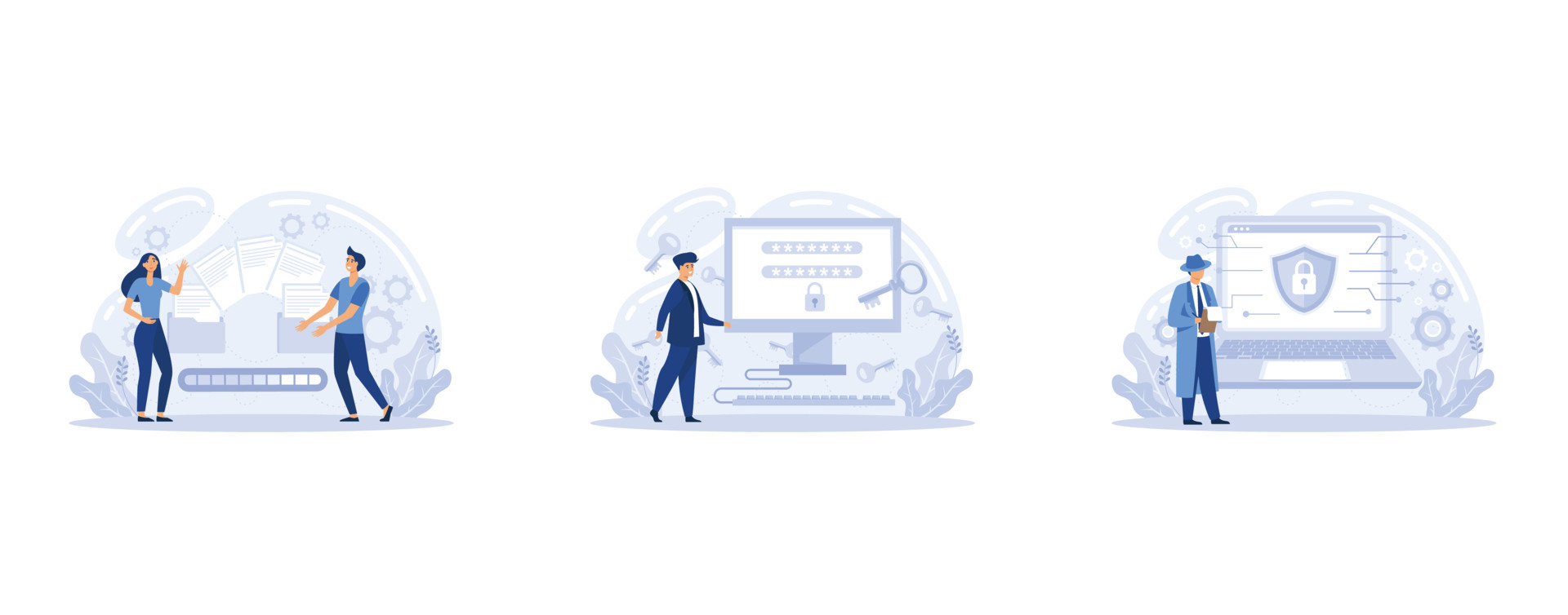 Shared document file, cyber security sign in page, Public folder access, editing online, safety ...