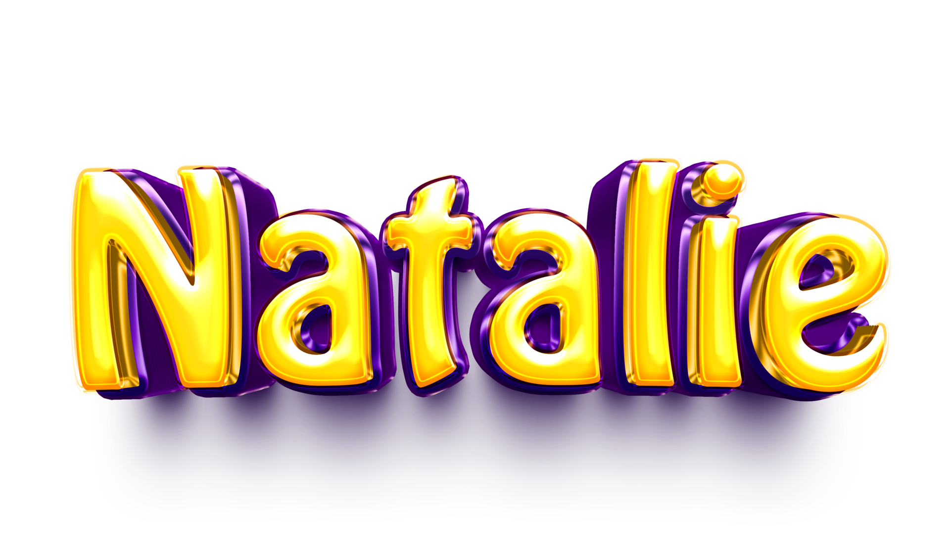 Name Of Girls Bubbly Celebration Decoration Hanging Air Balloon Shiny Natalie 12707024 Png