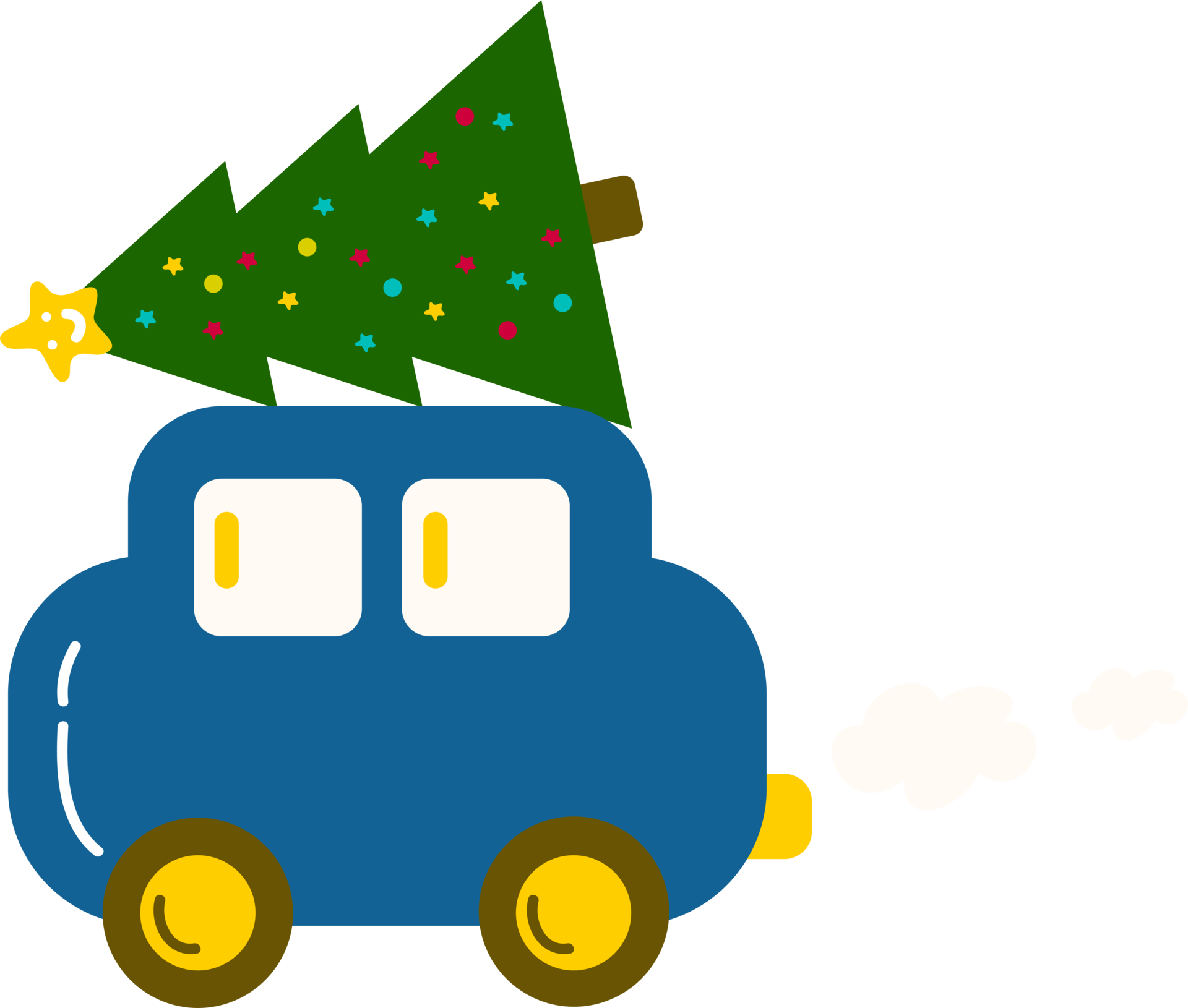 Christmas Car Carrying Tree Christmas Print Supplies 12707473 PNG Christmas Car Carrying Tree Christmas Print Supplies 12707473 PNG