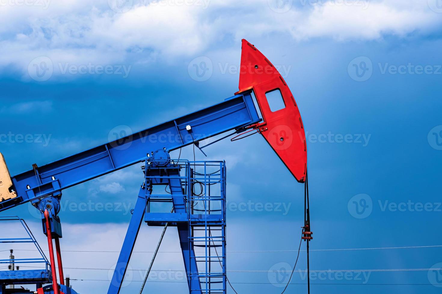 Oil drilling derrick pumps oil from ground. Petroleum industry, crude ... Oil drilling derrick pumps oil from ground. Petroleum industry, crude ...