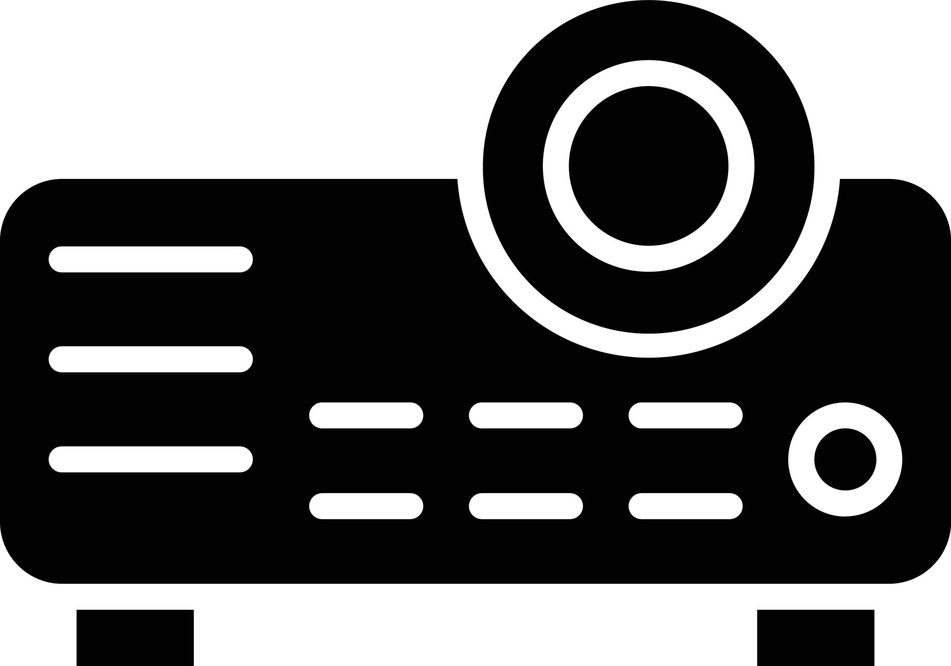 Projector Icon Style 12708131 Vector Art at Vecteezy
