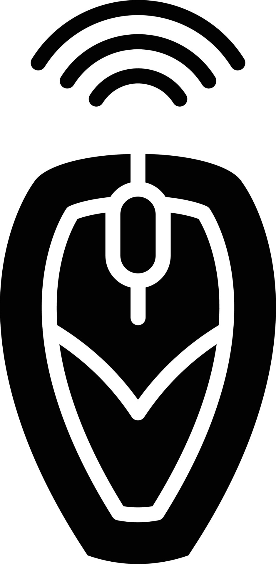 Wireless Mouse Icon Style 12708225 Vector Art at Vecteezy