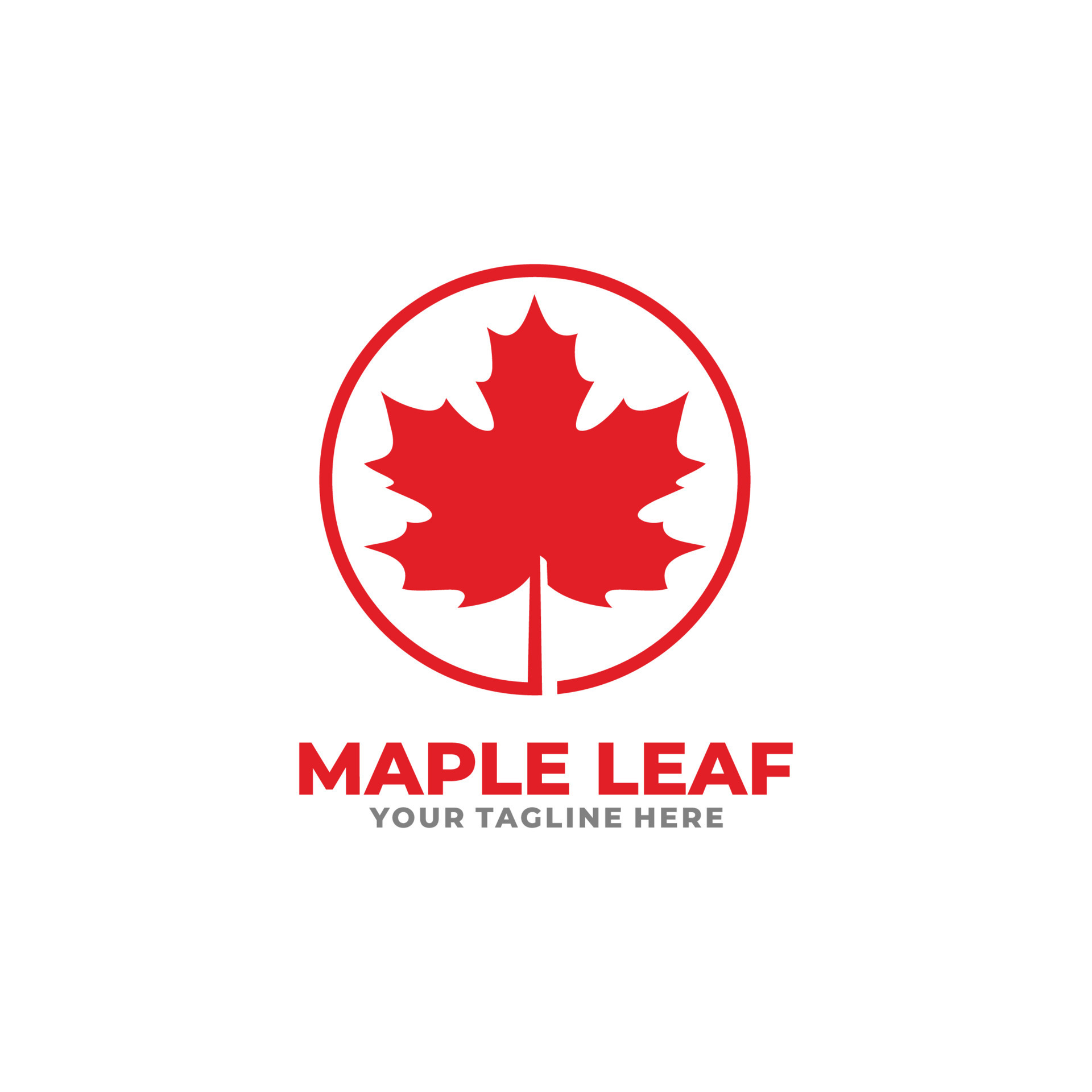Maple leaf logo design vector 12708465 Vector Art at Vecteezy
