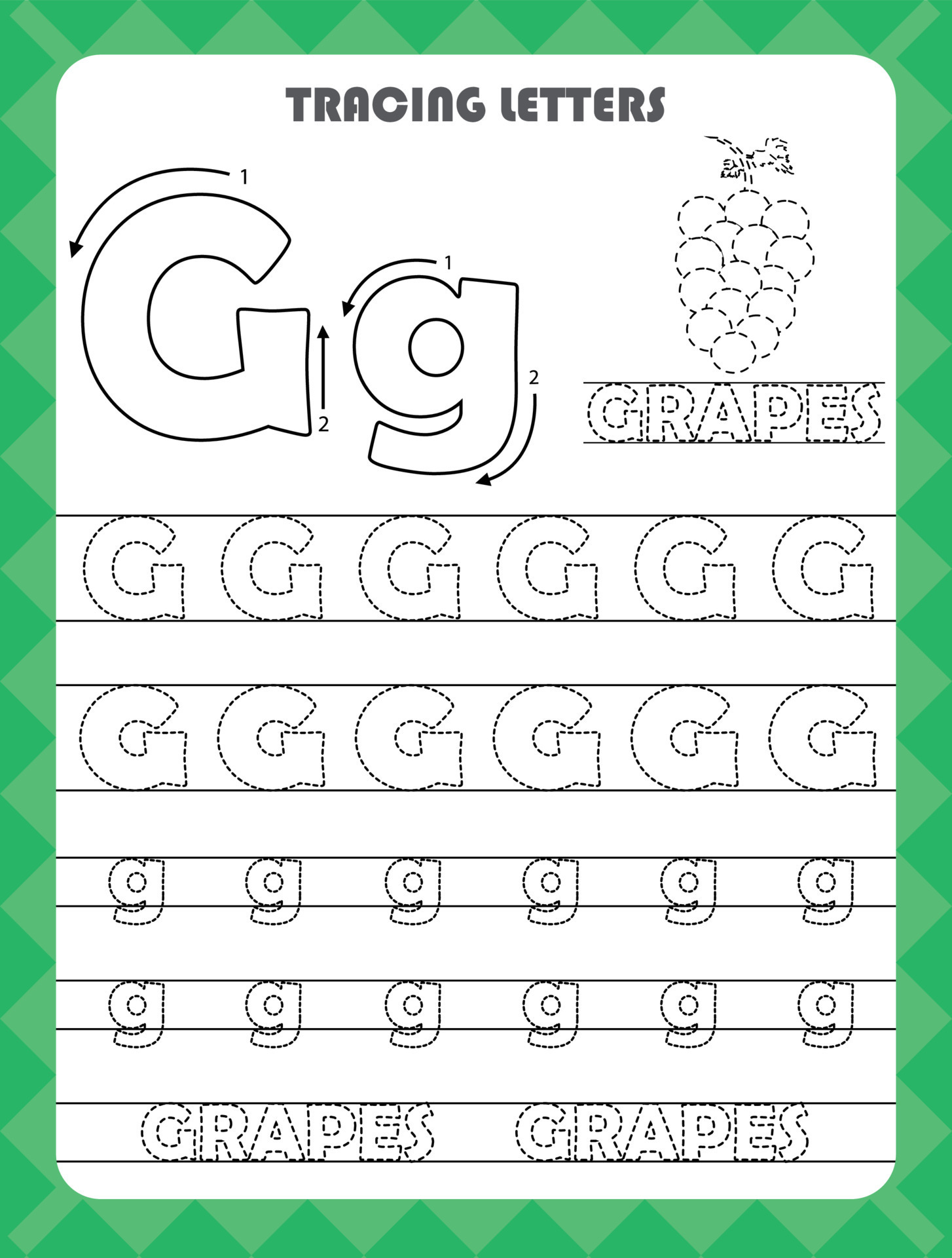 Trace letters of English alphabet and fill colors Uppercase and ...