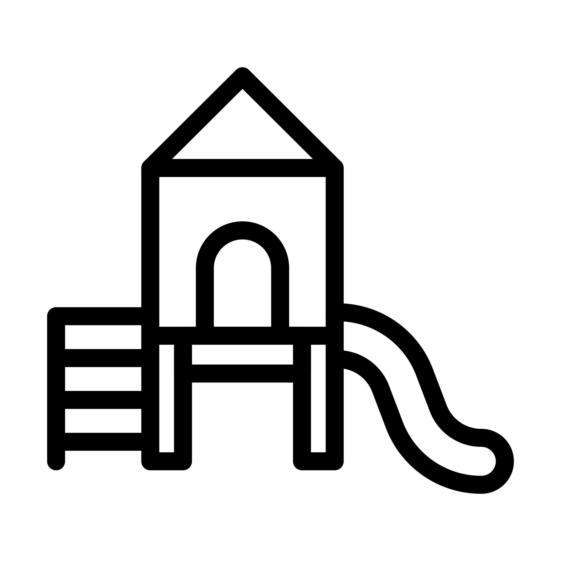 Slide Icon Design 12710594 Vector Art at Vecteezy