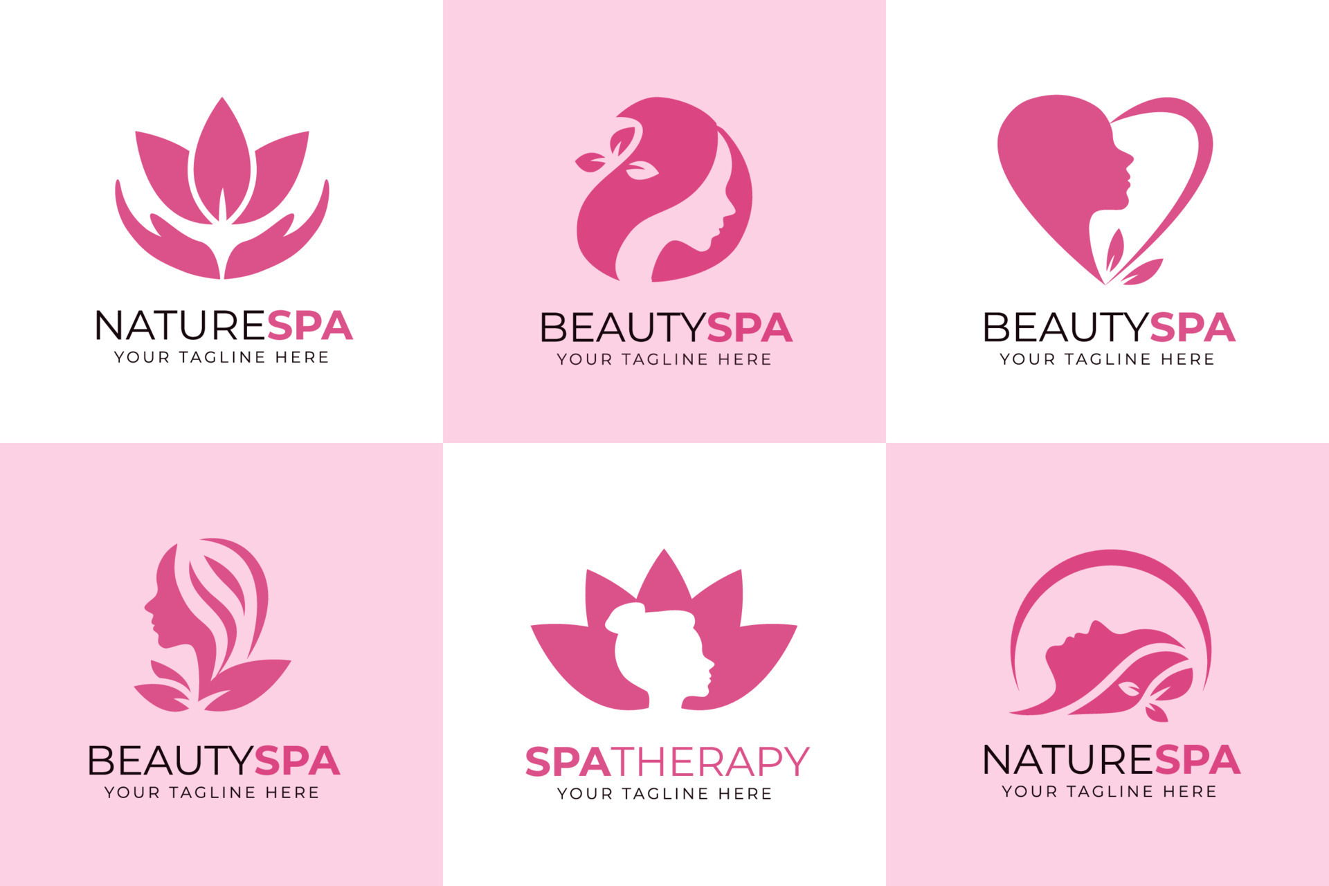 Beauty and Spa Logo Template 12711136 Vector Art at Vecteezy
