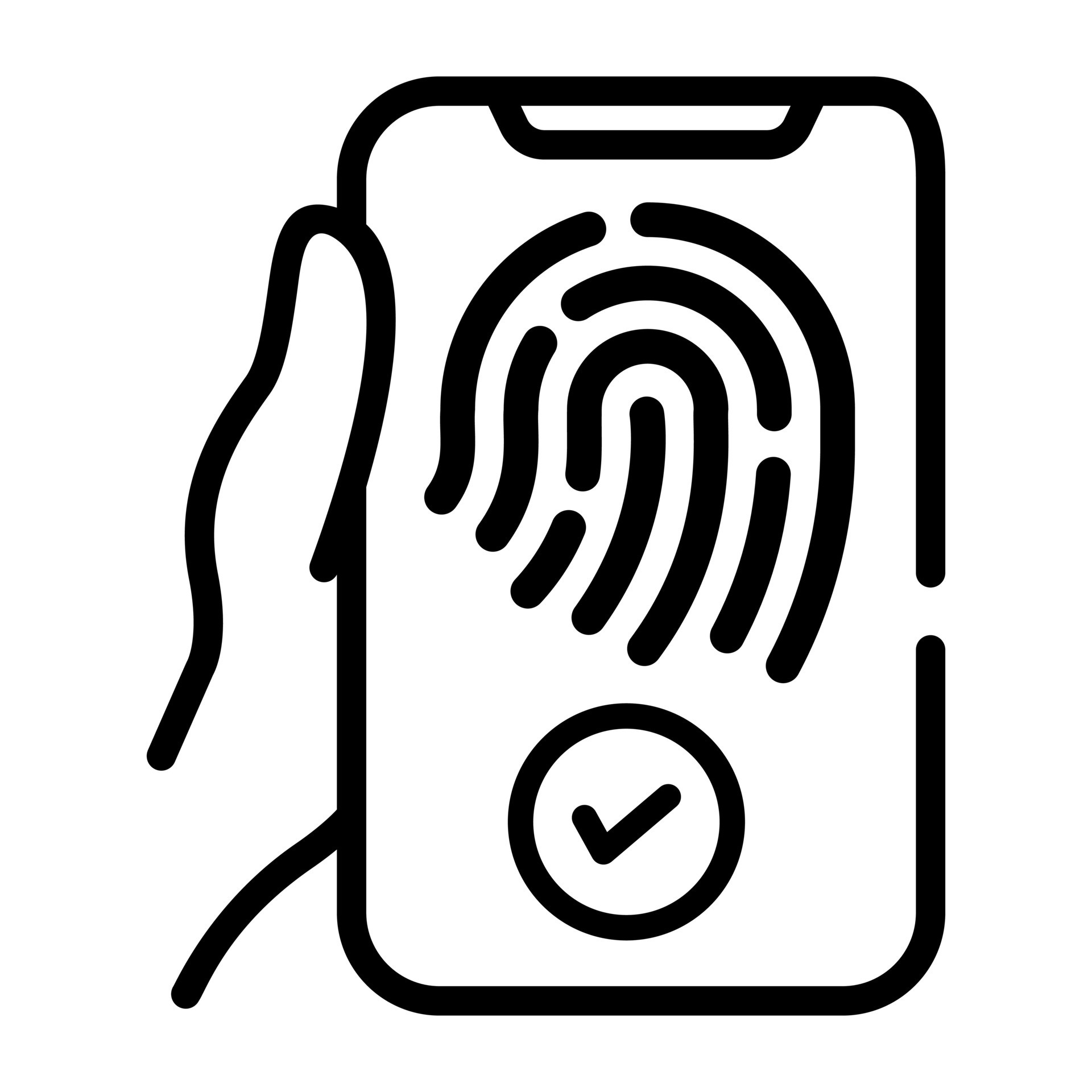 An Outline Icon Of Biometric Verification 12712505 Vector Art At Vecteezy