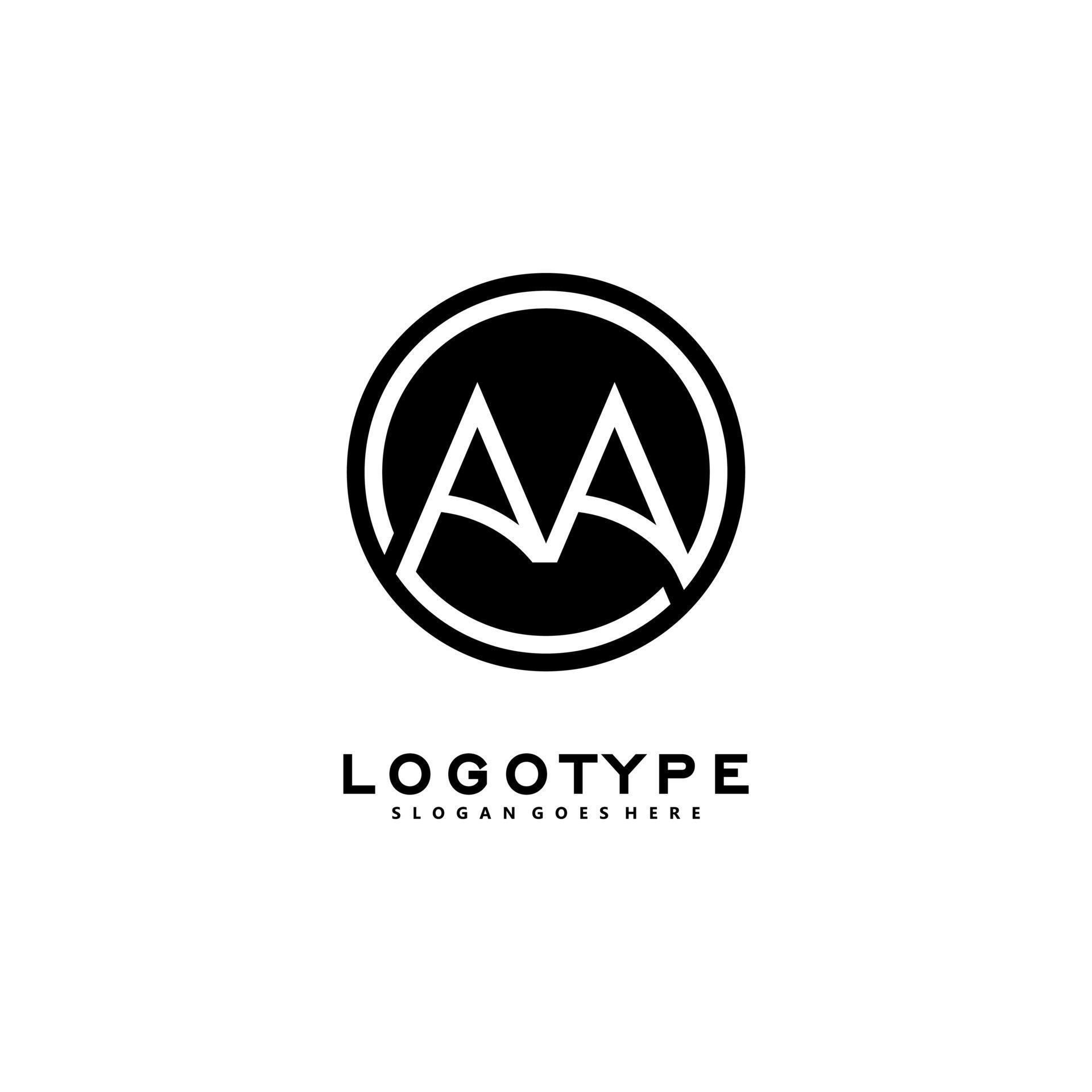 moderno inicial aa logo carta concepto de diseño simple y creativo ... moderno inicial aa logo carta concepto de diseño simple y creativo ...