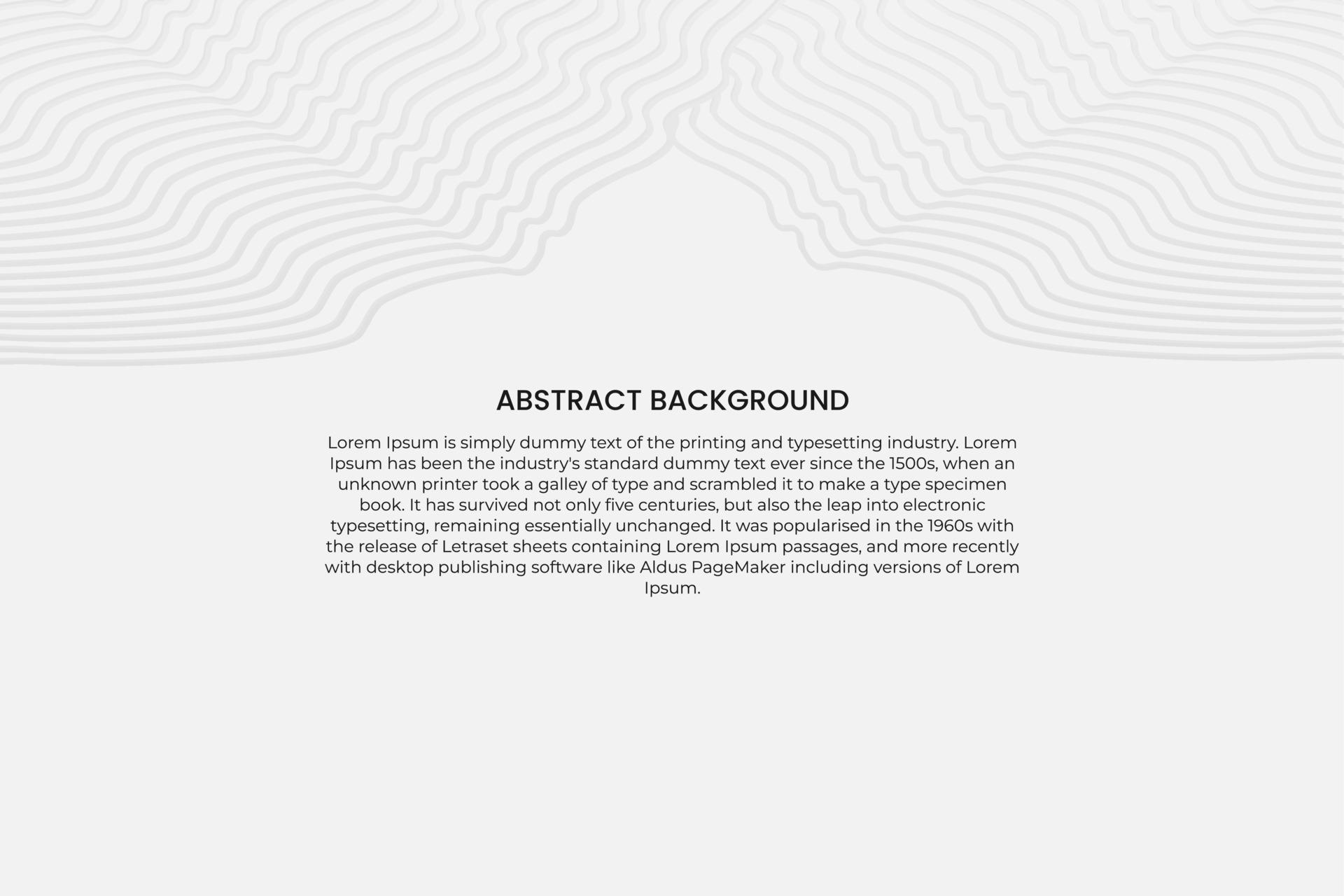 abstract black wave lines on white background, vector template for your ...