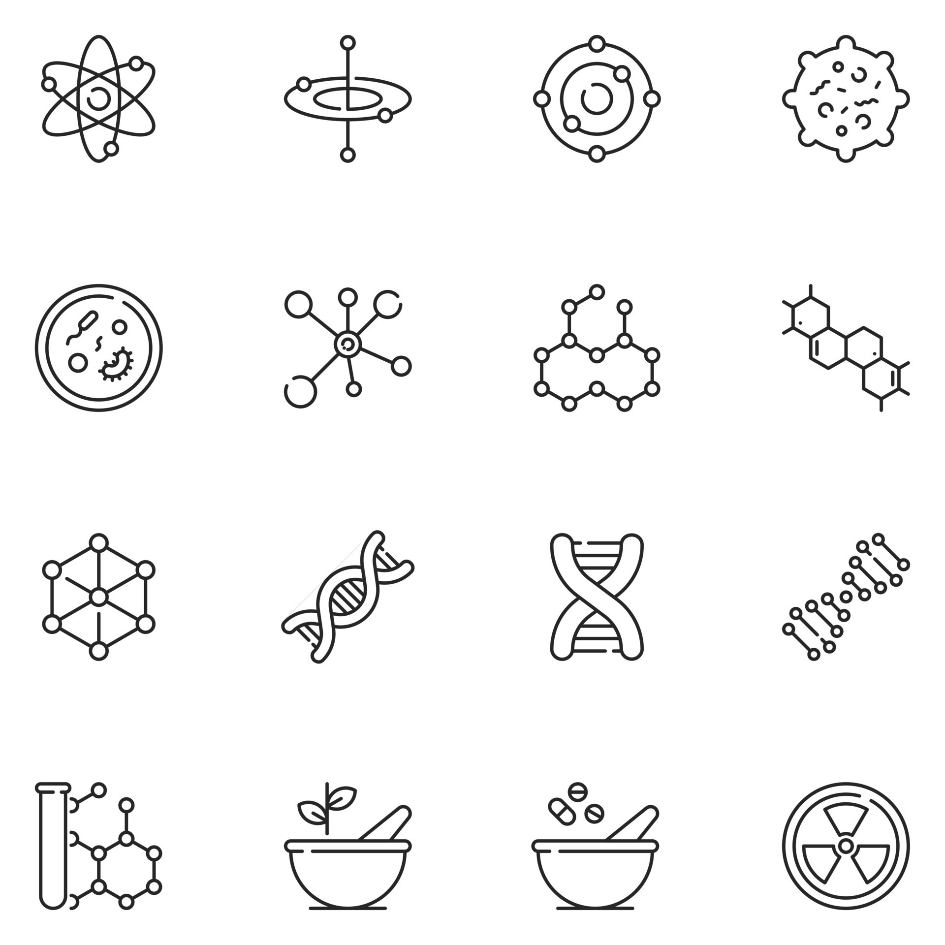 Chemistry Filled Line Icon Set Vector 12722301 Vector Art At Vecteezy