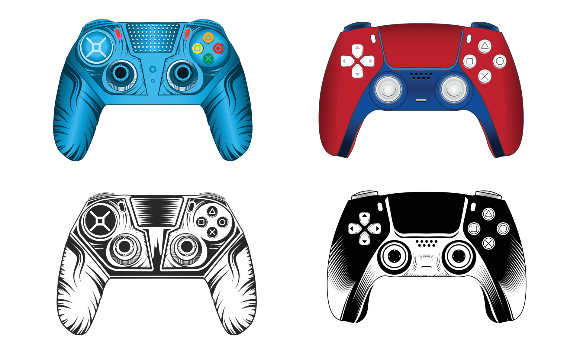 Video game controller vector Design 12723814 Vector Art at Vecteezy Video game controller vector Design 12723814 Vector Art at Vecteezy
