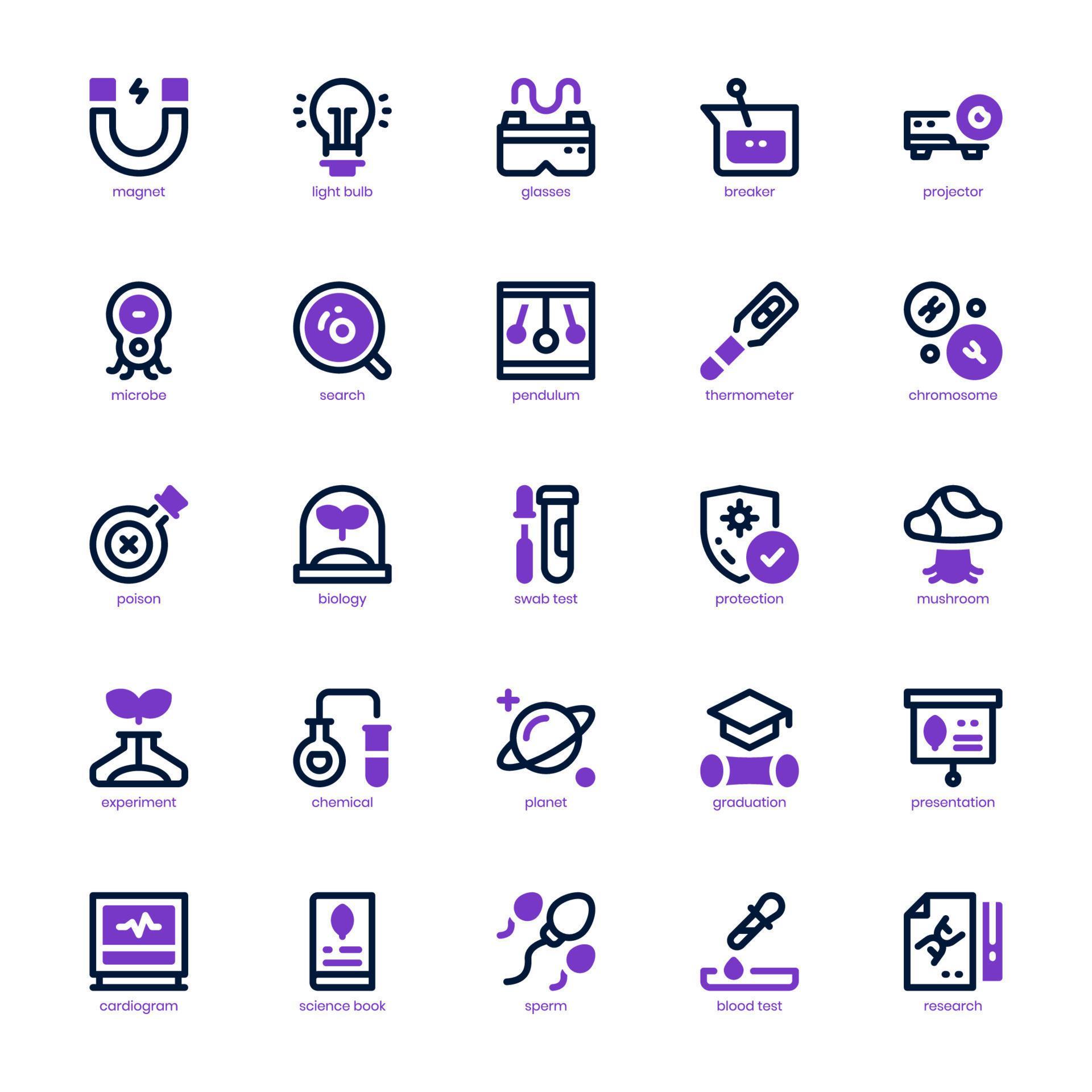 Science icon pack for your website, mobile, presentation, and logo design. Science icon mixed ...