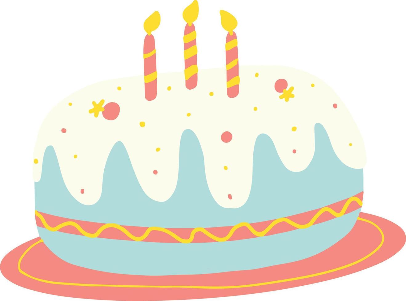 Hand Drawn Birthday Cake Illustration 12729257 Vector Art at Vecteezy