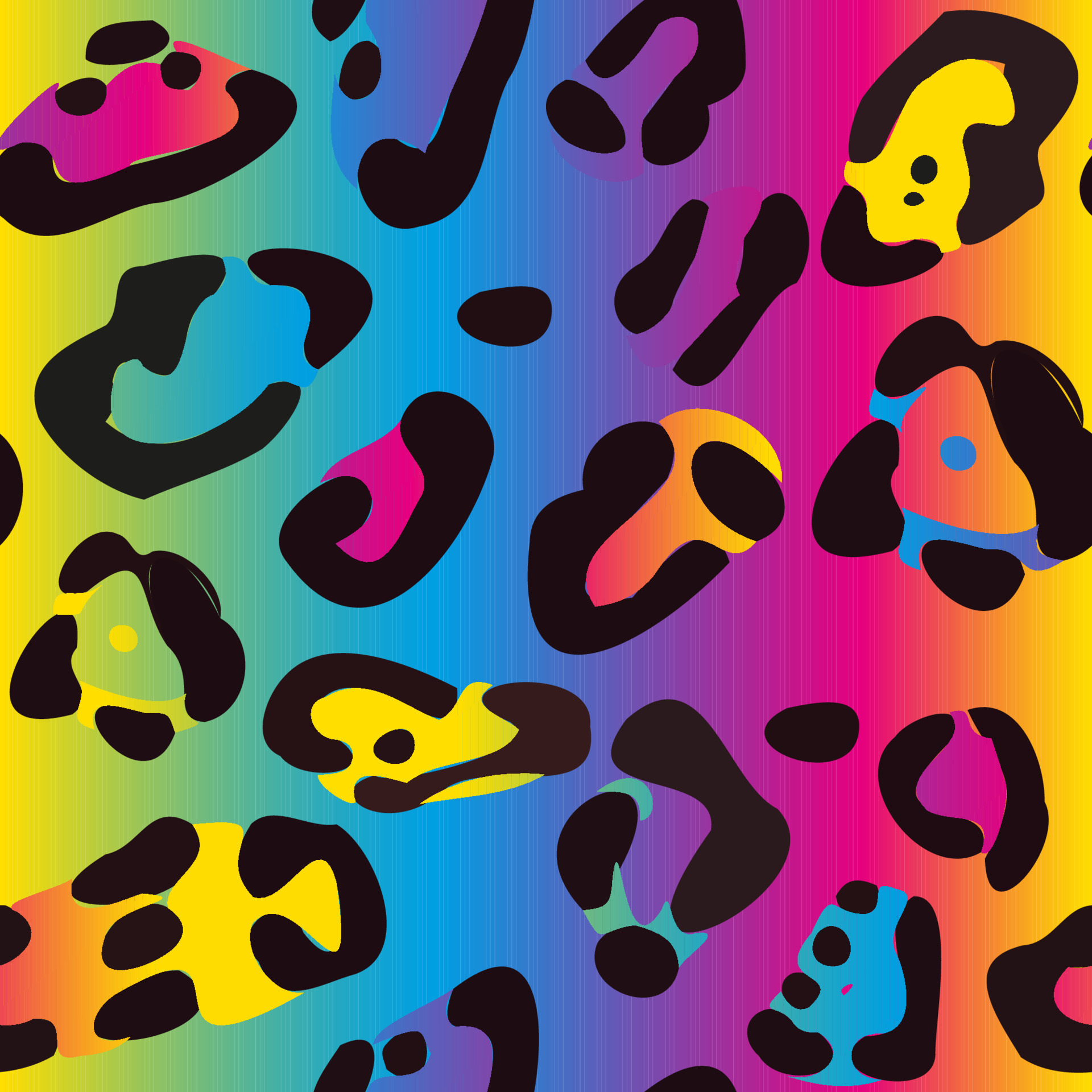 Rainbow Leopard Wallpaper