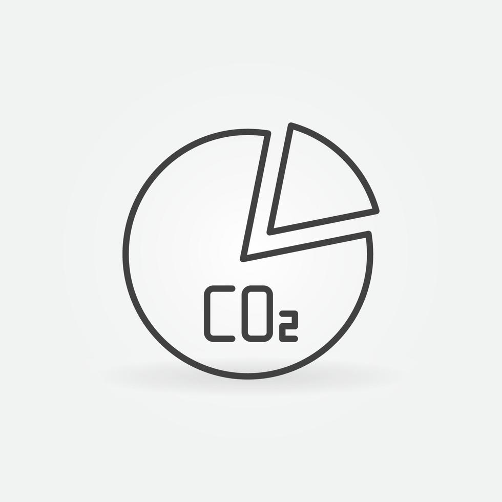 CO2 Carbon Dioxide Pie Chart vector concept line icon 12734485 Vector ... CO2 Carbon Dioxide Pie Chart vector concept line icon 12734485 Vector ...