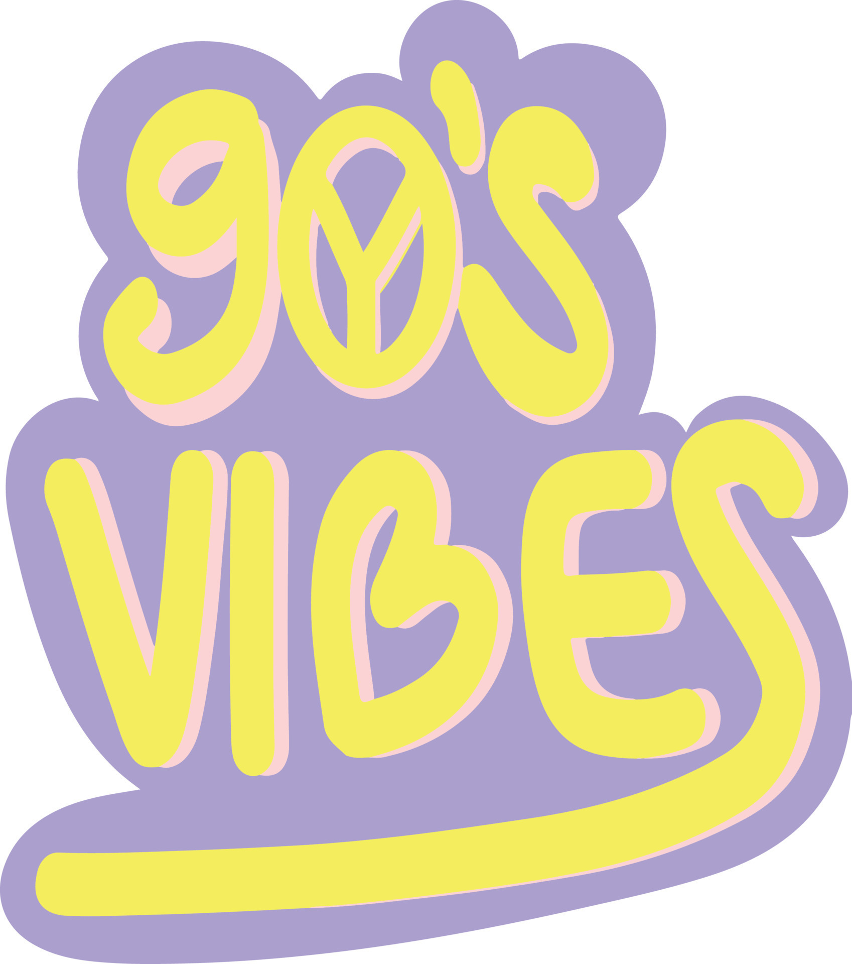Funky 90s Vibes Handwriting Retro Items Illustration 12735365 Vector Art at Vecteezy