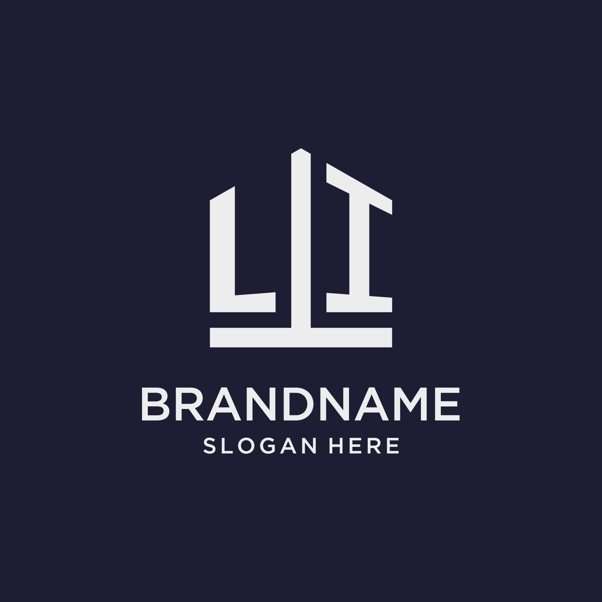 LI initial monogram logo design with pentagon shape style 12735571 ... LI initial monogram logo design with pentagon shape style 12735571 ...