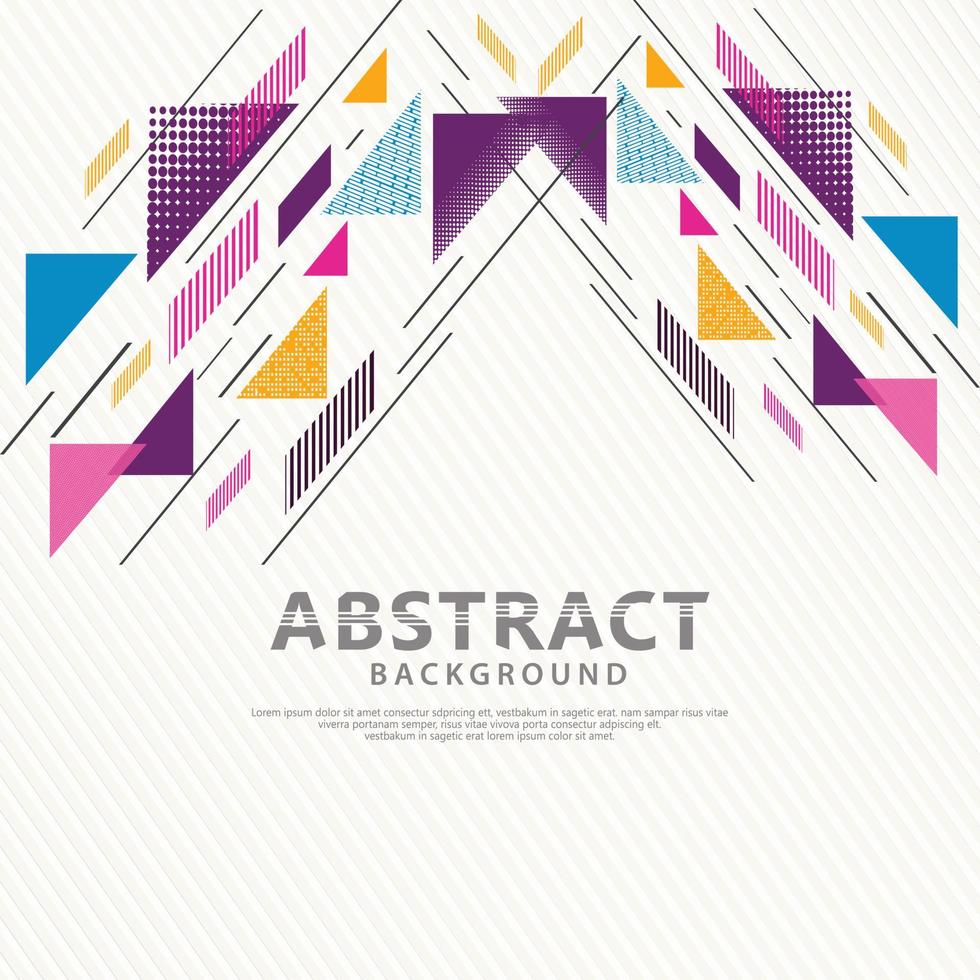 Futuristic And Dynamic Colorful Triangle Lines Composition Ornament And Texture Modern Pattern