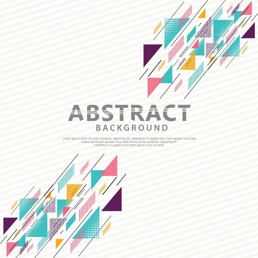 Futuristic And Dynamic Colorful Triangle Lines Composition Ornament And Texture Modern Pattern