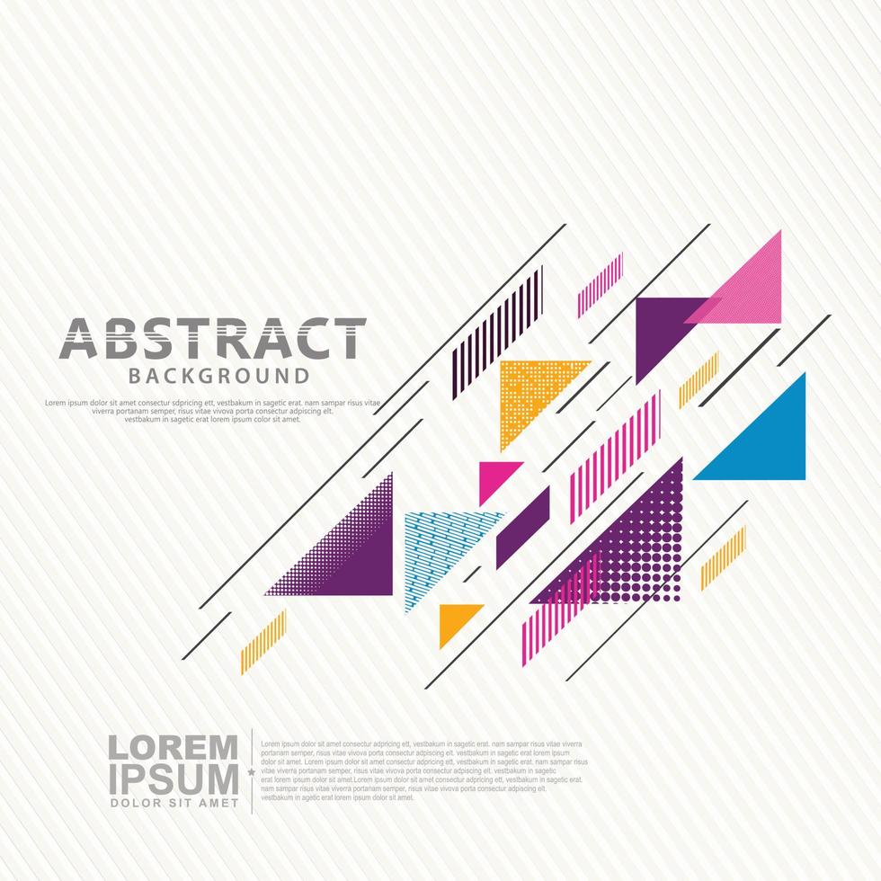 Futuristic And Dynamic Colorful Triangle Lines Composition Ornament And Texture Modern Pattern
