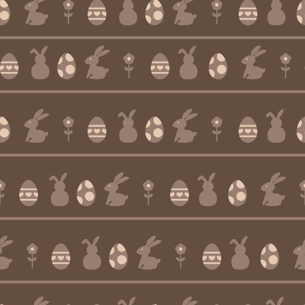 Brown Seamless Easter Pattern 12738613 Vector Art at Vecteezy