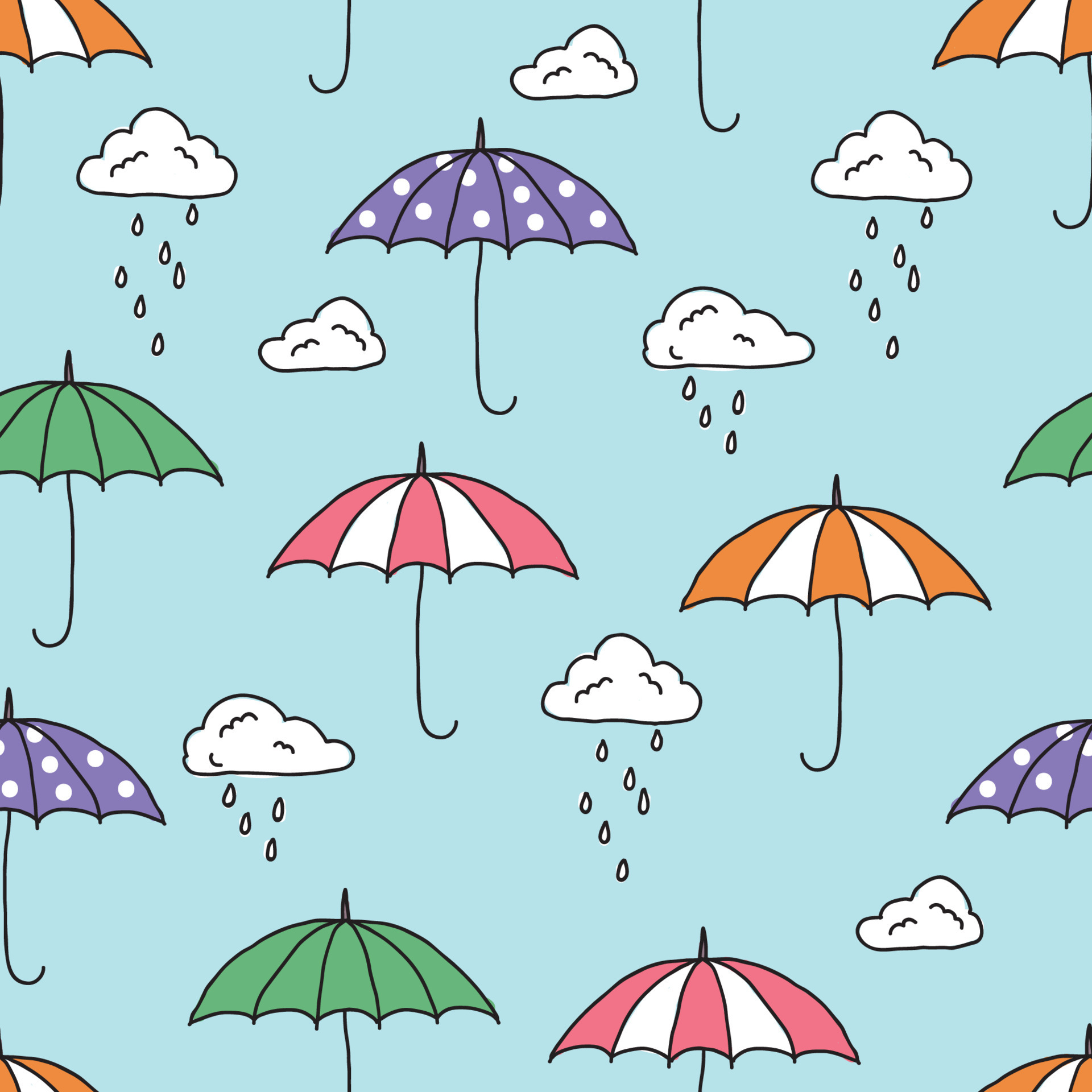 Monsoon Colorful Pattern 12738637 Vector Art at Vecteezy