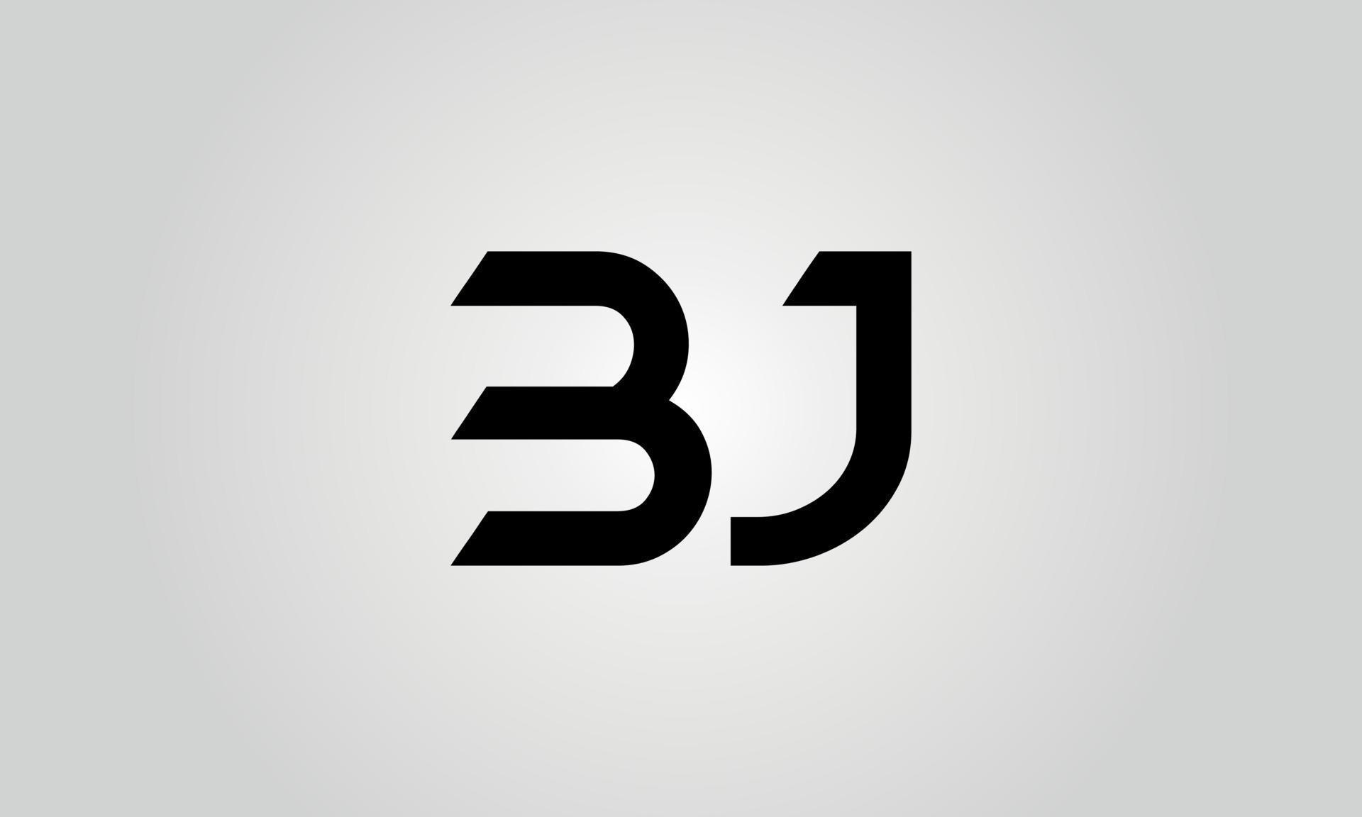 Bj Logo Design Initial Bj Letter Logo Icon Design Free Vector Template 12738850 Vector Art At
