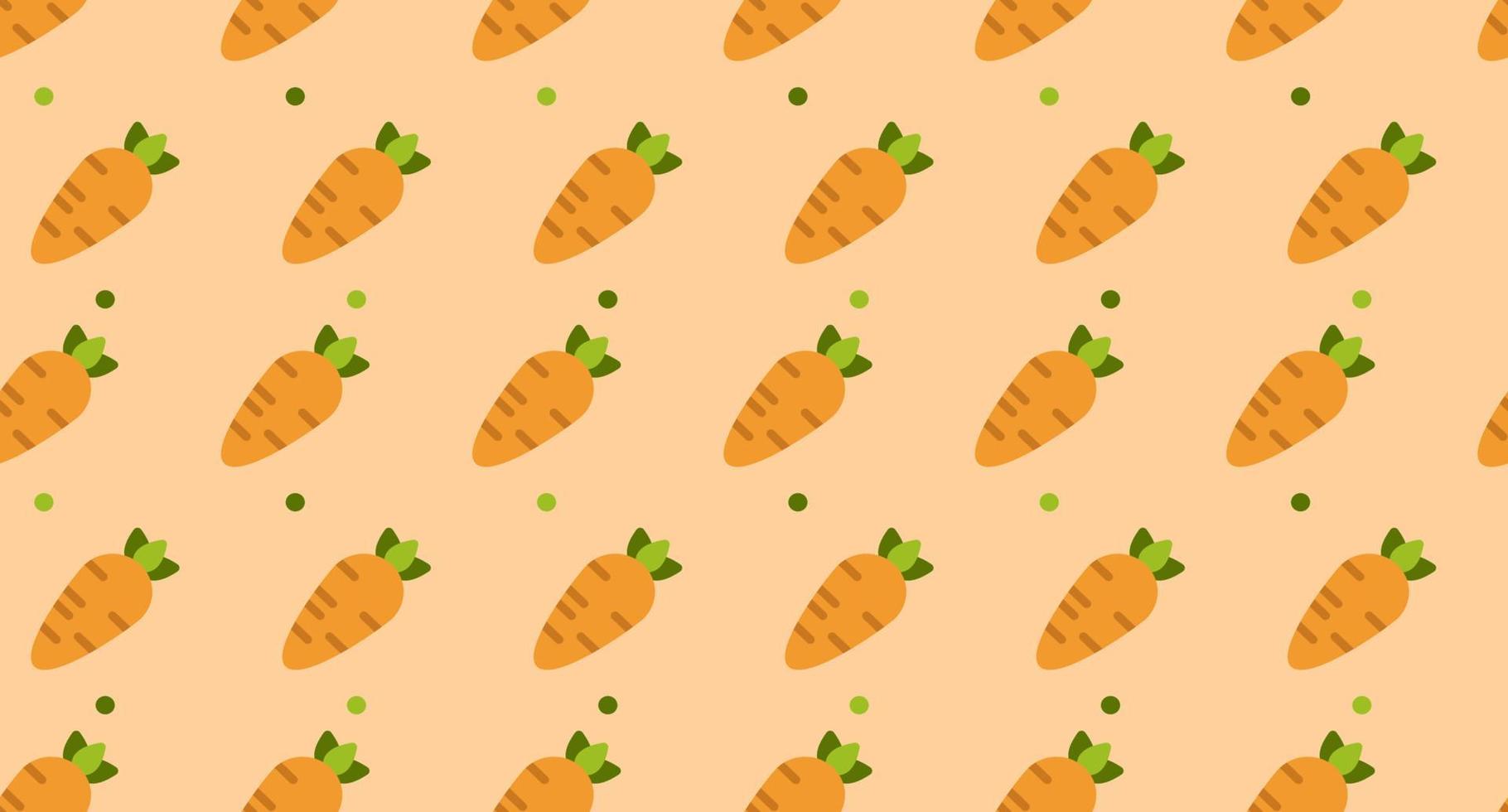 Carrot Seamless Pattern Cute Background Vector Cute Carrots Seamless
