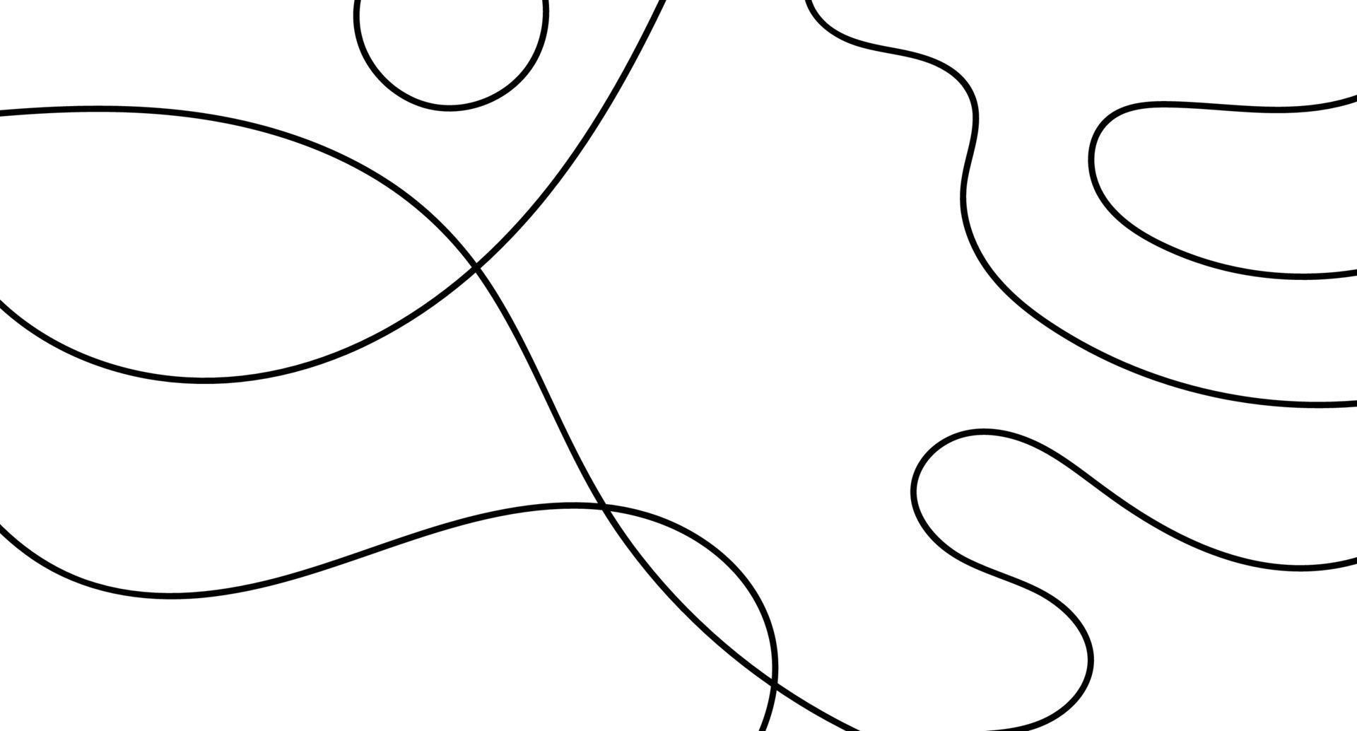 Curve Waves Pattern Thin Line Wavy Abstract Background Line Art