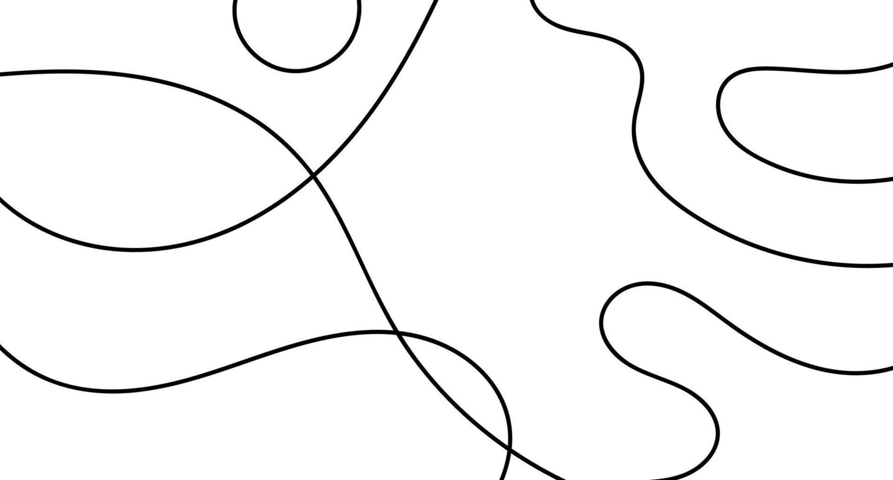 Curve Waves Pattern Thin Line Wavy Abstract Background Line Art