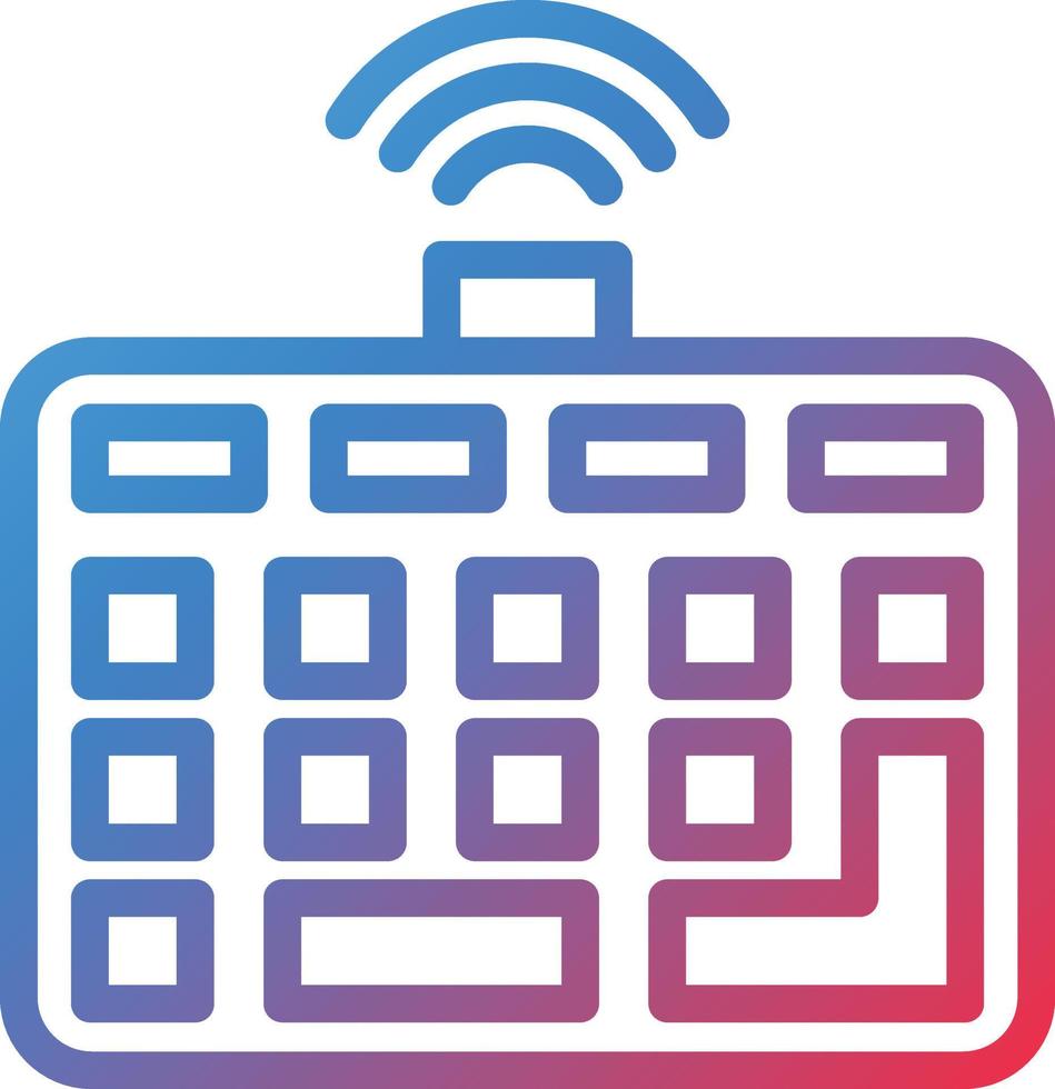 Wireless Keyboard Icon Style 12741123 Vector Art At Vecteezy