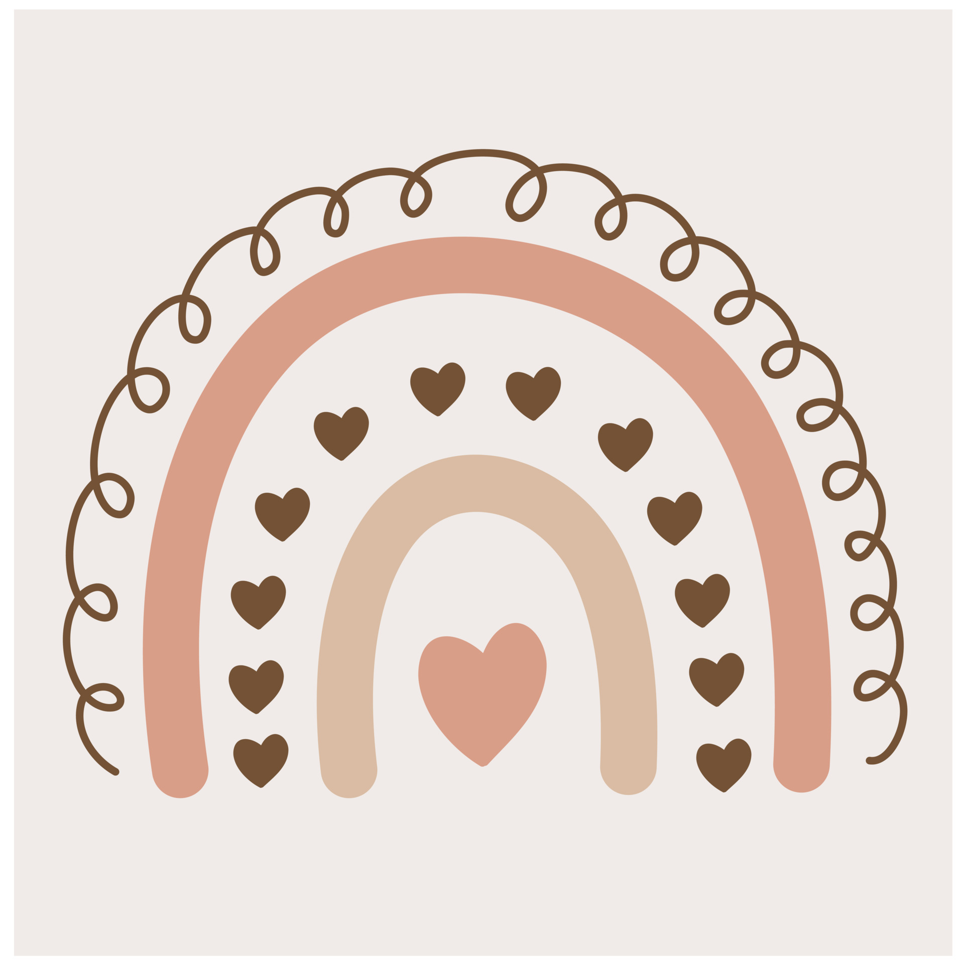 Boho Rainbow. Vector Illustration. 12742373 Vector Art at Vecteezy