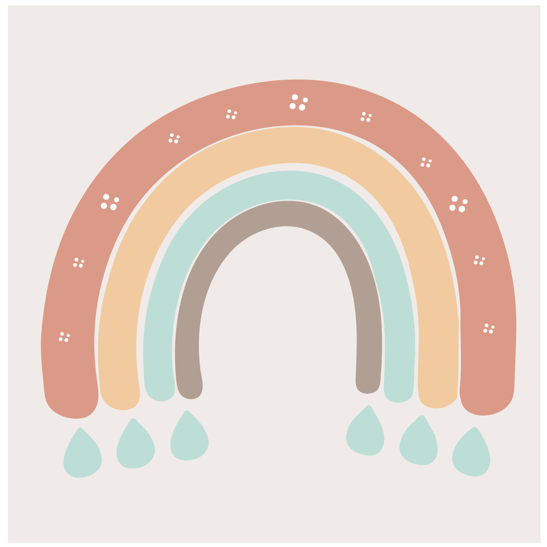 Boho Rainbow. Vector Illustration. 12742374 Vector Art at Vecteezy