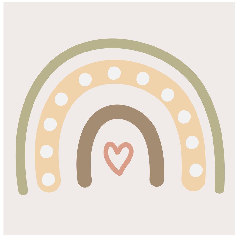 Boho Rainbow. Vector Illustration. 12742376 Vector Art at Vecteezy