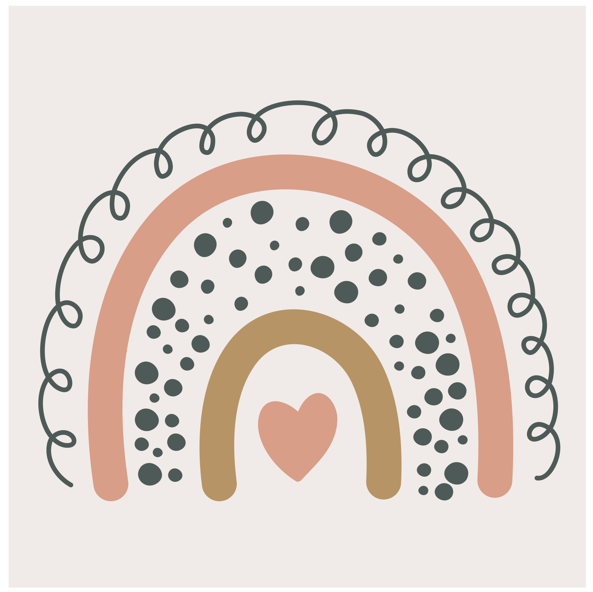 Boho Rainbow. Vector Illustration. 12742381 Vector Art at Vecteezy