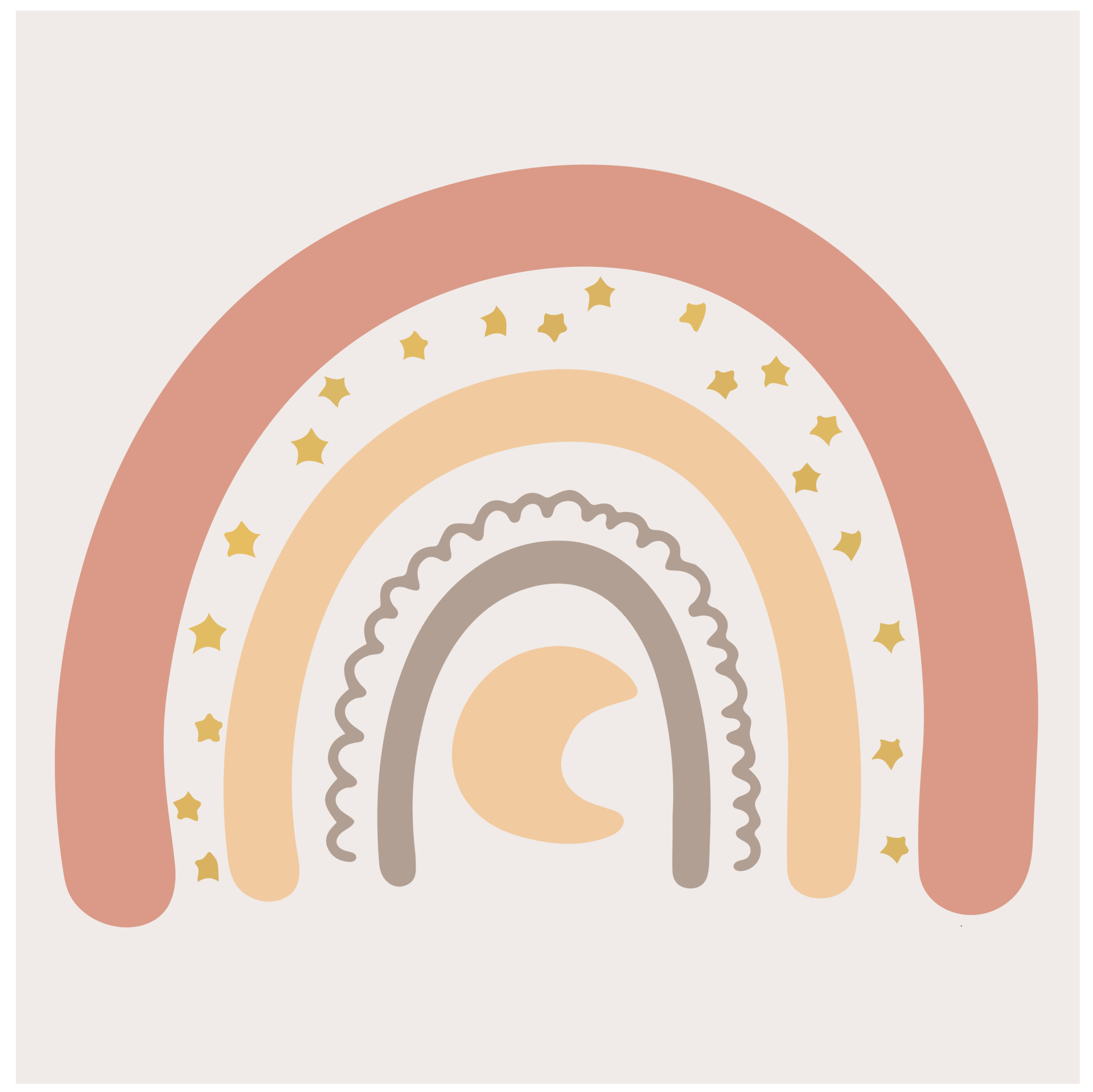 Boho Rainbow. Vector Illustration. 12742383 Vector Art at Vecteezy