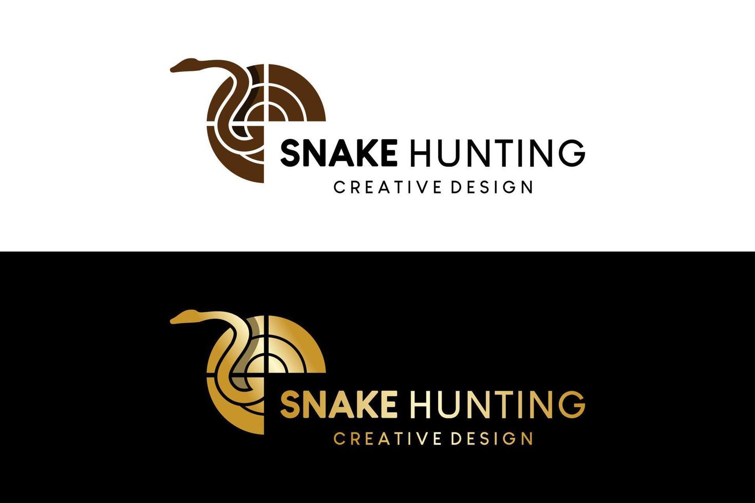 Abstract snake logo design template with style in target point 12744169 ...