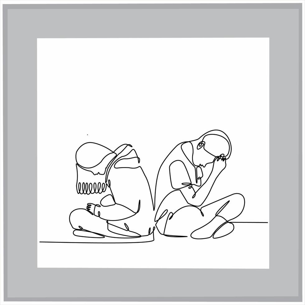 continuous line art 12744818 Vector Art at Vecteezy