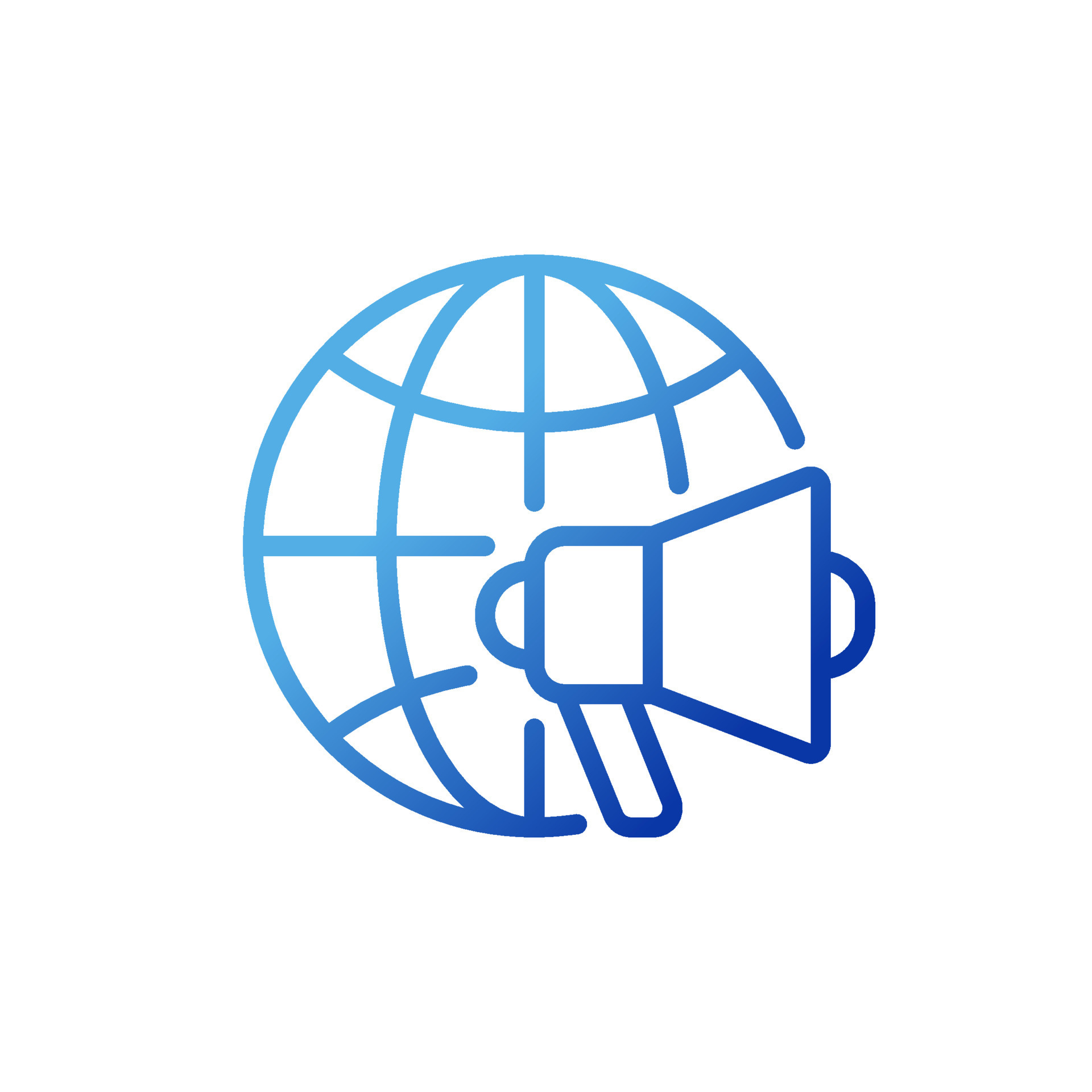 Global Marketing Pixel Perfect Gradient Linear Vector Icon Worldwide