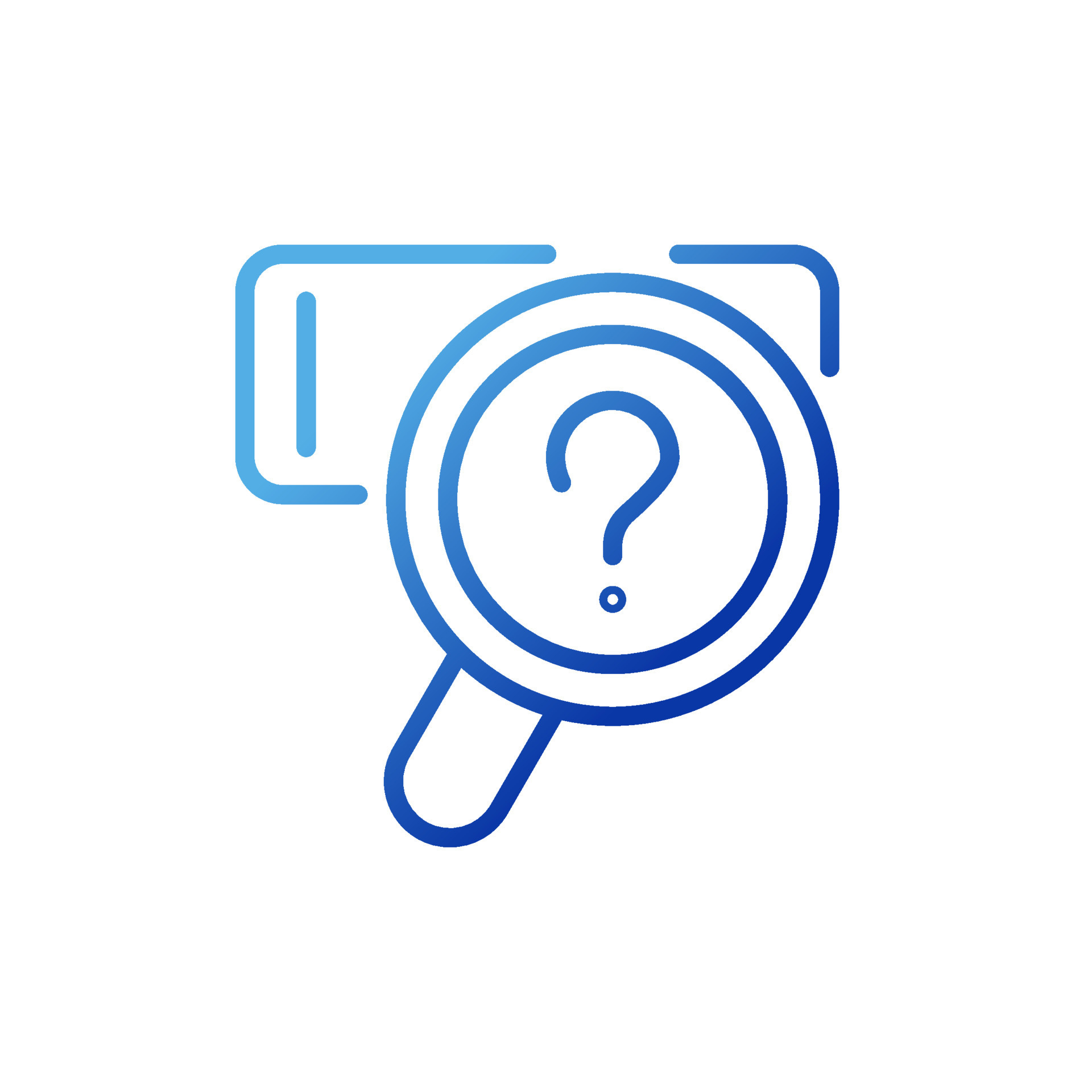 Search Platform Pixel Perfect Gradient Linear Vector Icon Showing Results Web Queries And