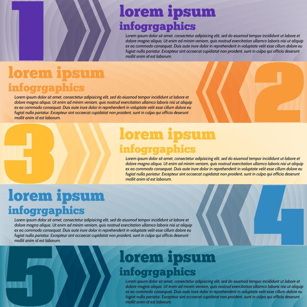 Modern infographics element number template. Business infographics ...