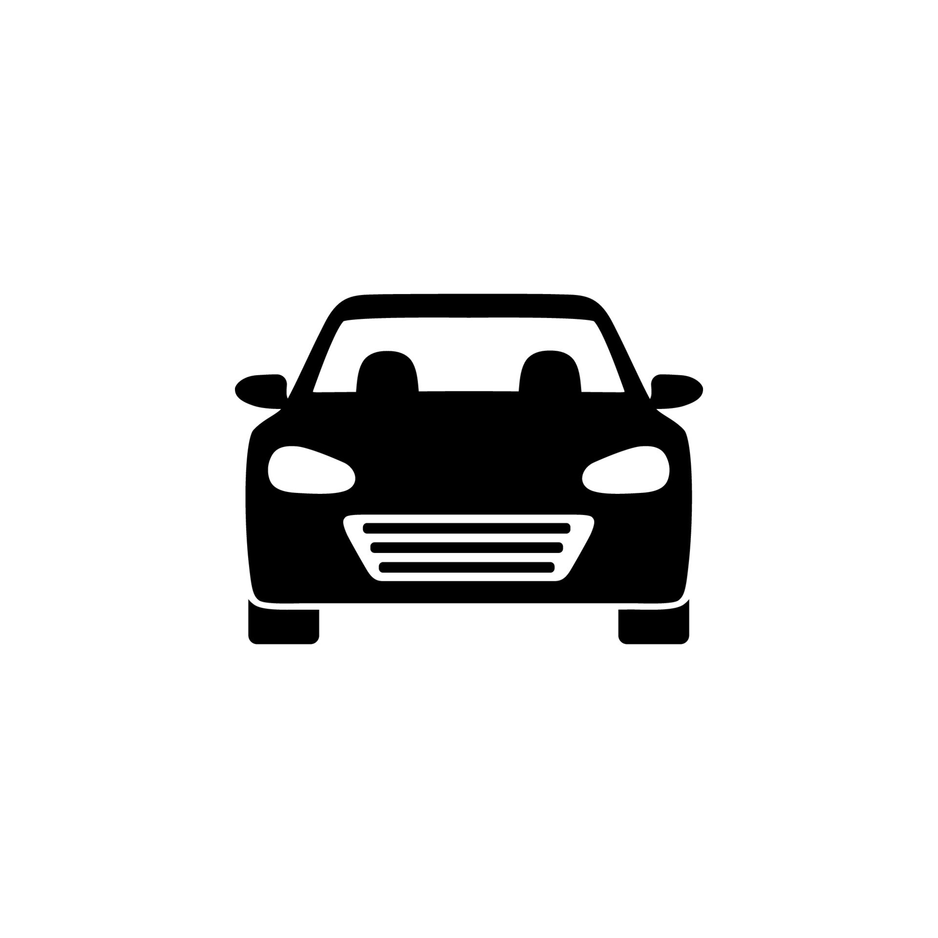 Car front icon. Silhouette symbol. Car sign in linear style 12750889 ... Car front icon. Silhouette symbol. Car sign in linear style 12750889 ...