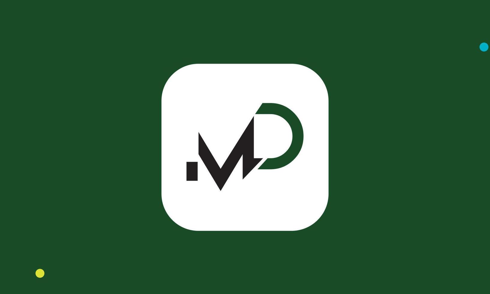 alfabeto letras iniciales monograma logo md, dm, m y d 12757517 Vector en Vecteezy