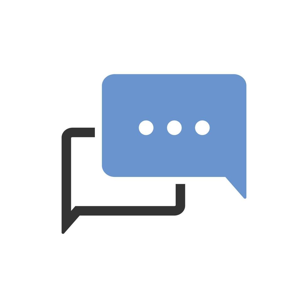 Speech bubble icon vector illustration and symbol for website and ...