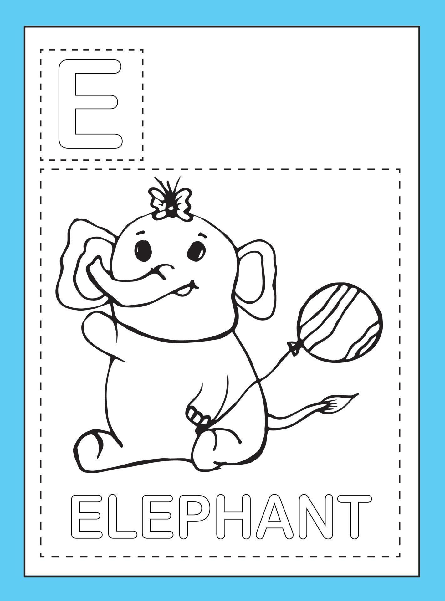 Alphabet Coloring Page for kids 12759695 Vector Art at Vecteezy