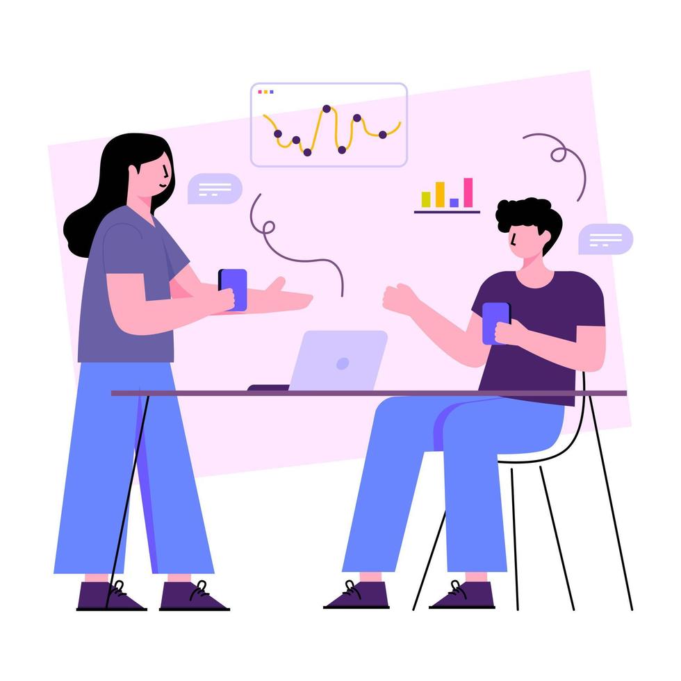 Premium Download Illustration Of Business Communication 12760890 Vector